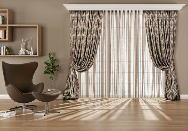 yavru ağzı ve beyaz renkli modern yeni perde modelleri